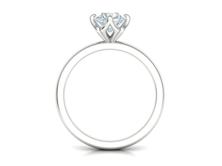 Solitaire 1ct Engagement Ring 4claw design 3dmodel 3D model 3D ...