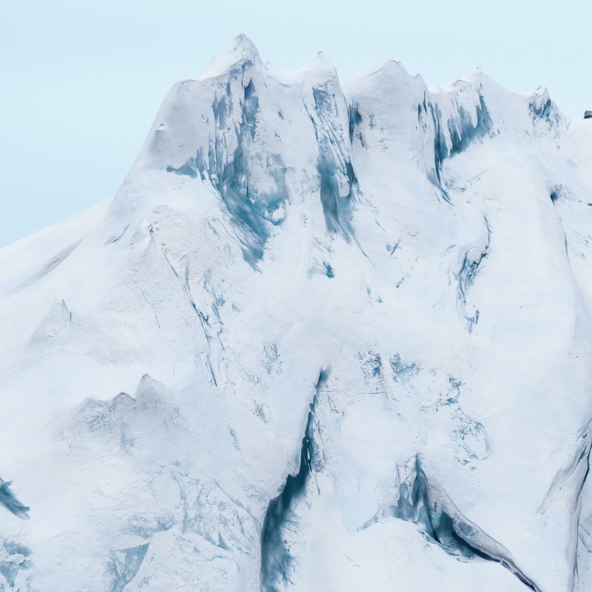 Iceberg ice floe cartoon 3 3D model | CGTrader