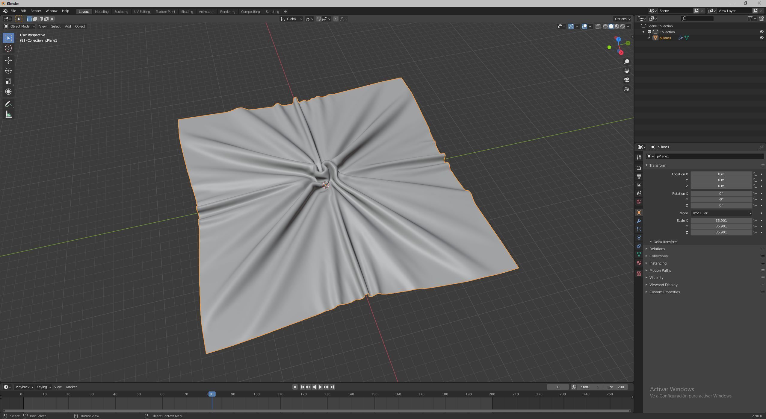 Fabric with twist animation 3D model animated | CGTrader