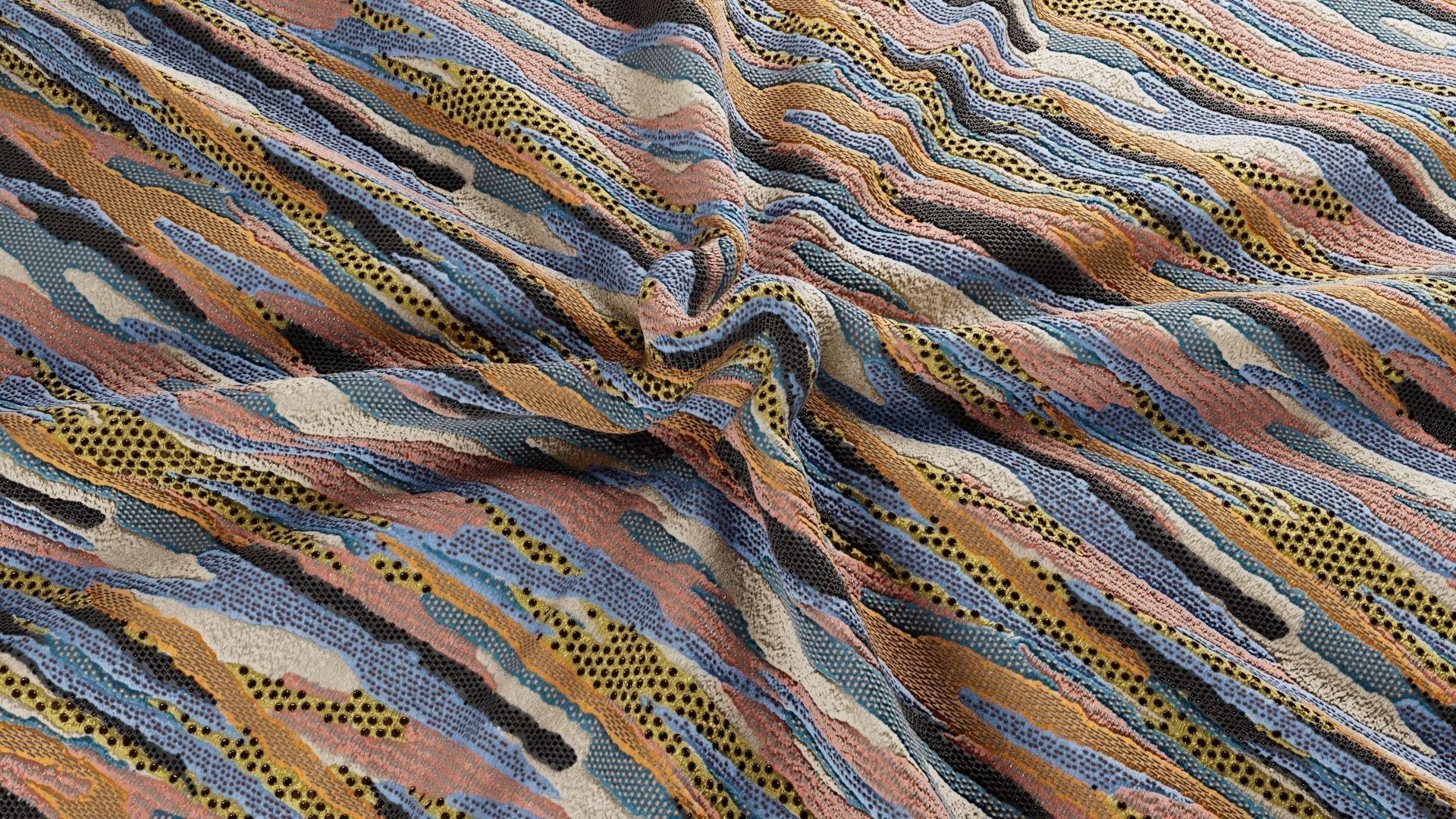 Fabric with twist animation 3D model animated | CGTrader