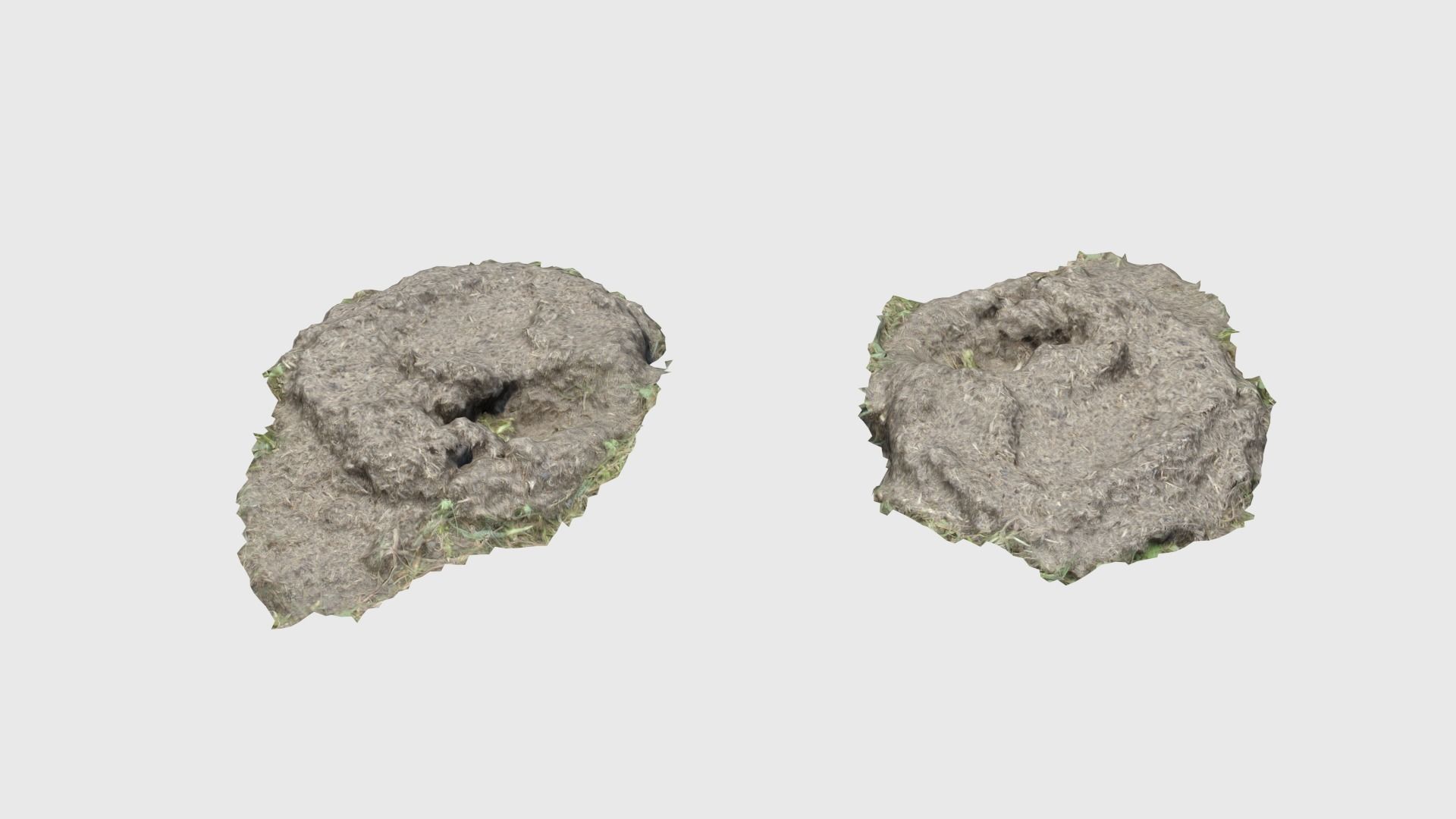 3D model Cow manure set VR / AR / low-poly | CGTrader