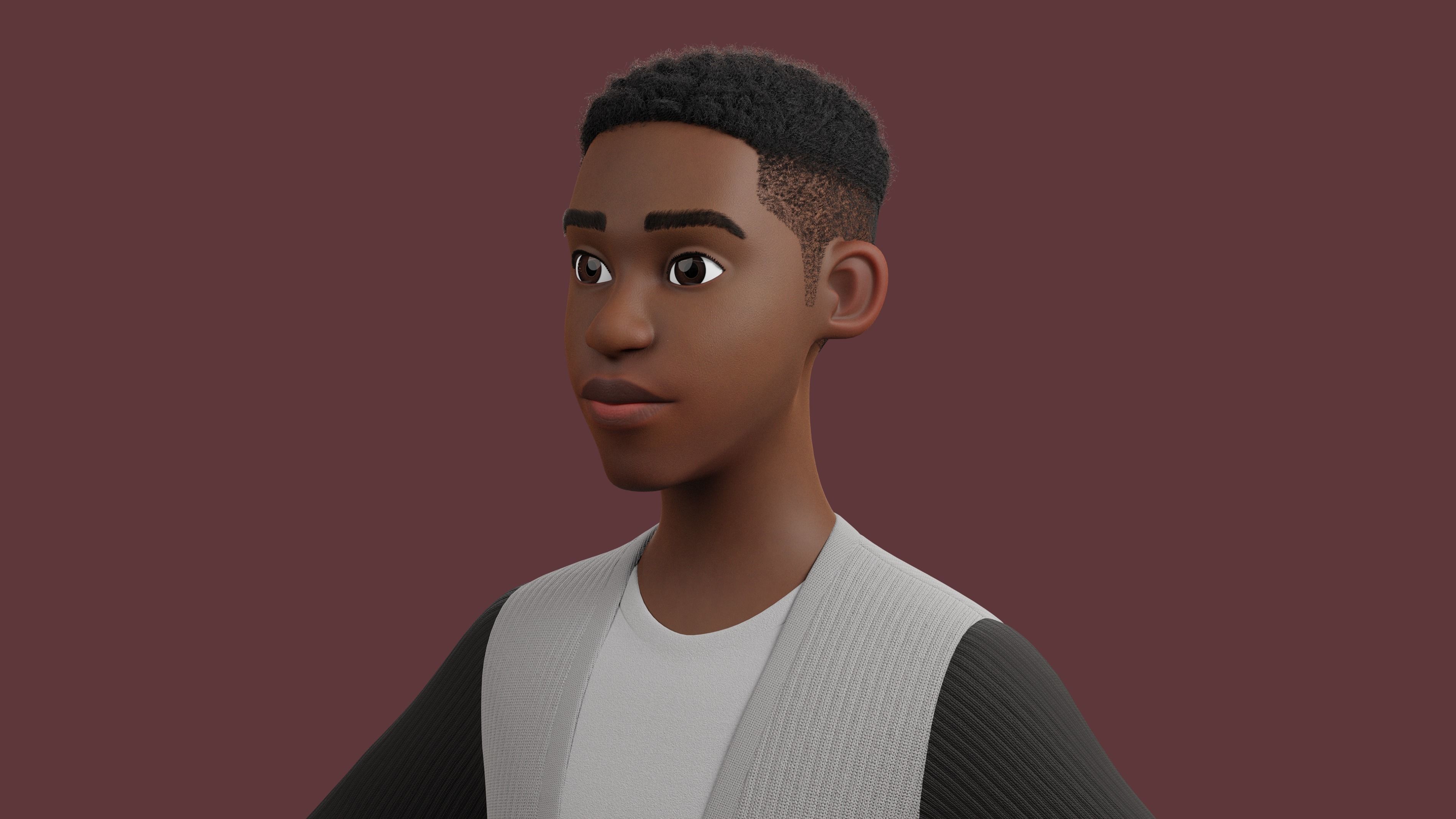 3D model Stylized Boy Rigged VR / AR / low-poly | CGTrader