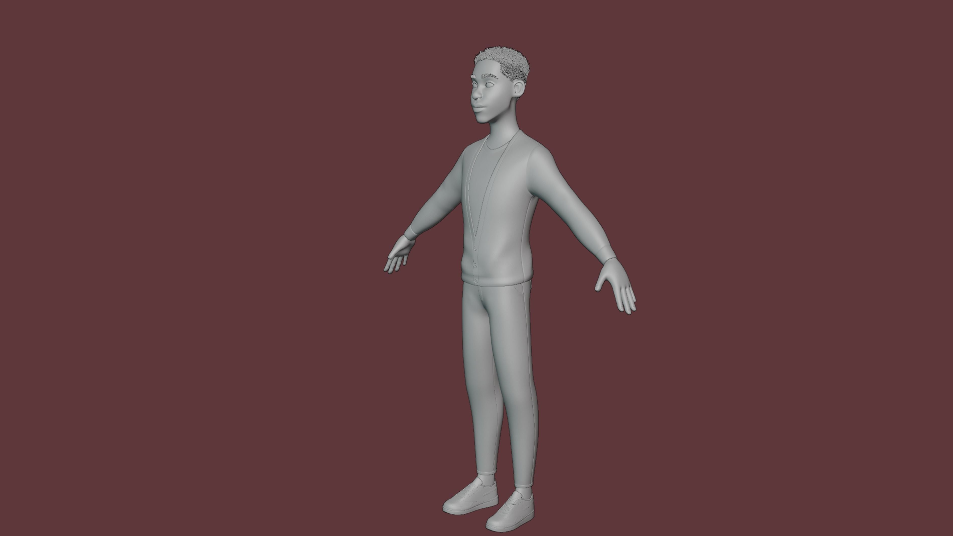 3D model Stylized Boy Rigged VR / AR / low-poly | CGTrader