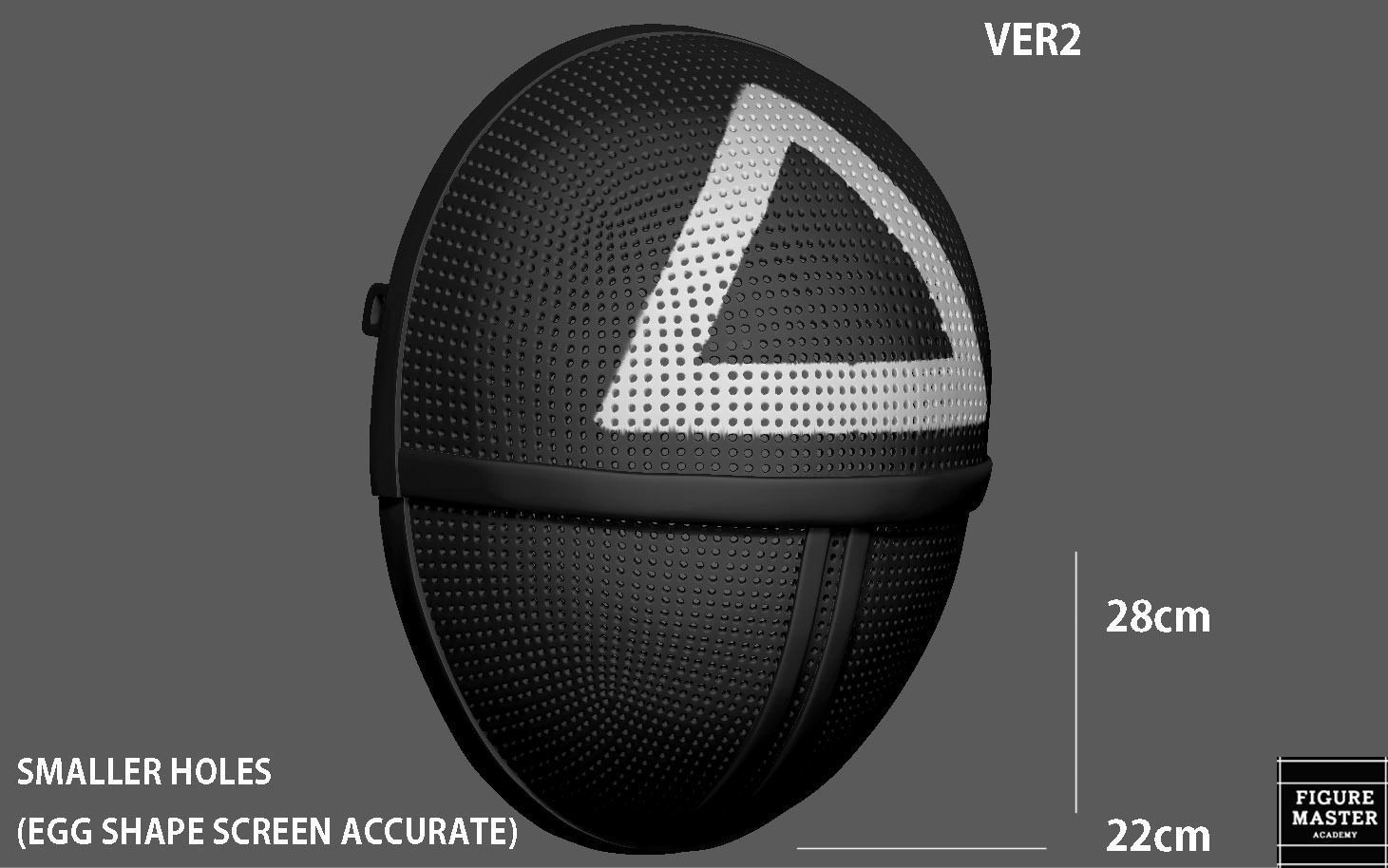 SQUID GAME MASK LIFE SIZE COSPLAY PROPS REPLICA NETFLIX 3D model 3D ...