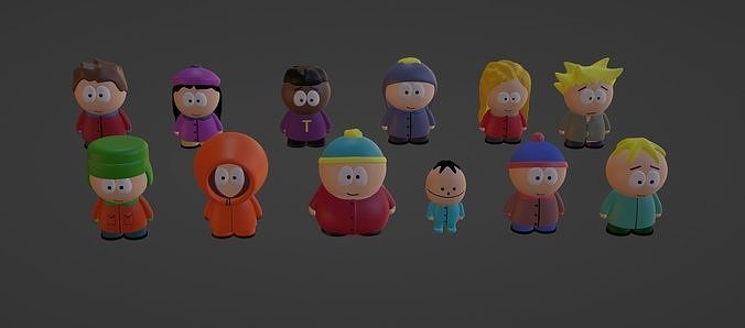 SouthPark Pack 3D model 3D printable | CGTrader