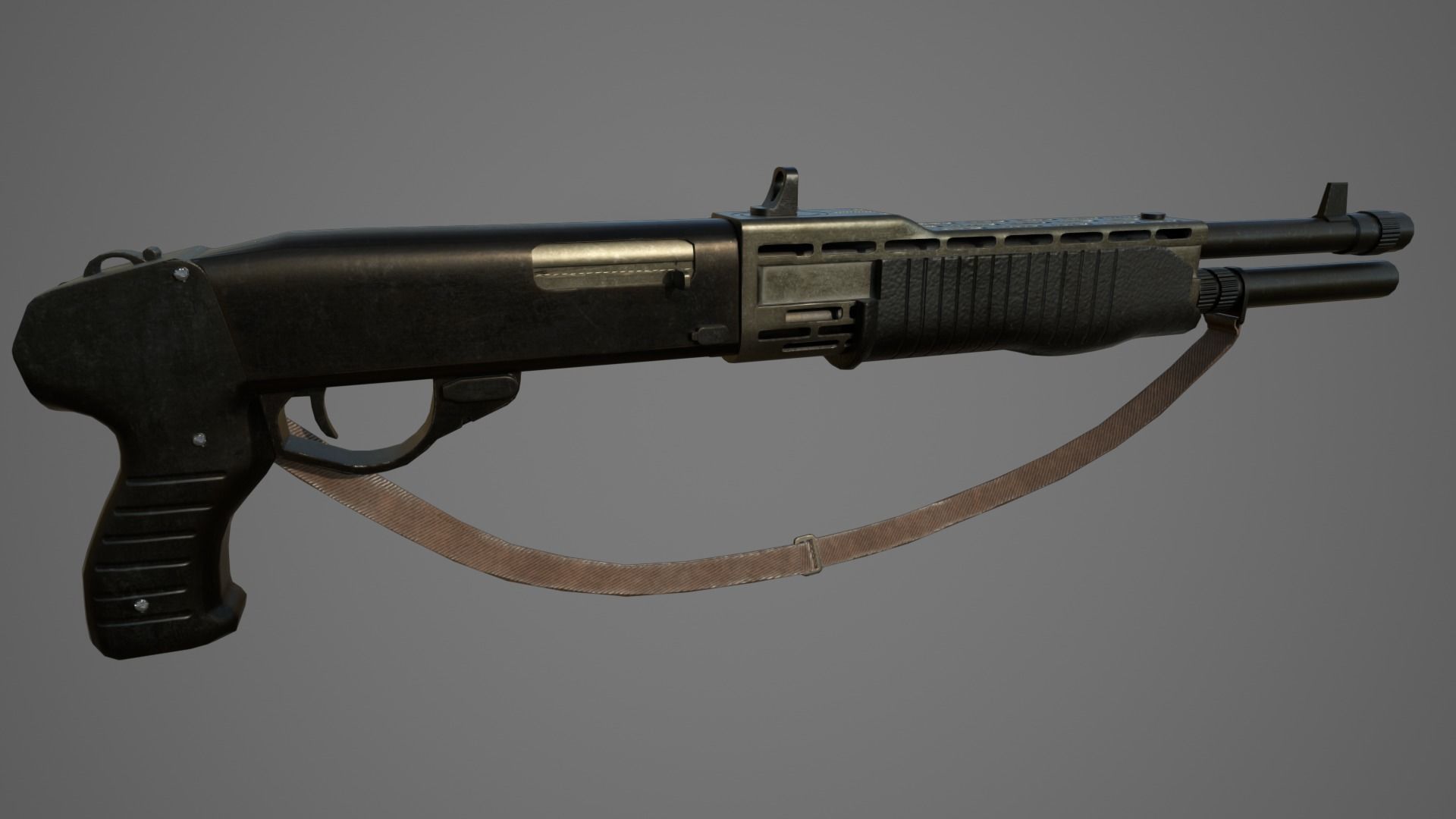 3D model Franchi SPAS-12 Shotgun VR / AR / low-poly | CGTrader