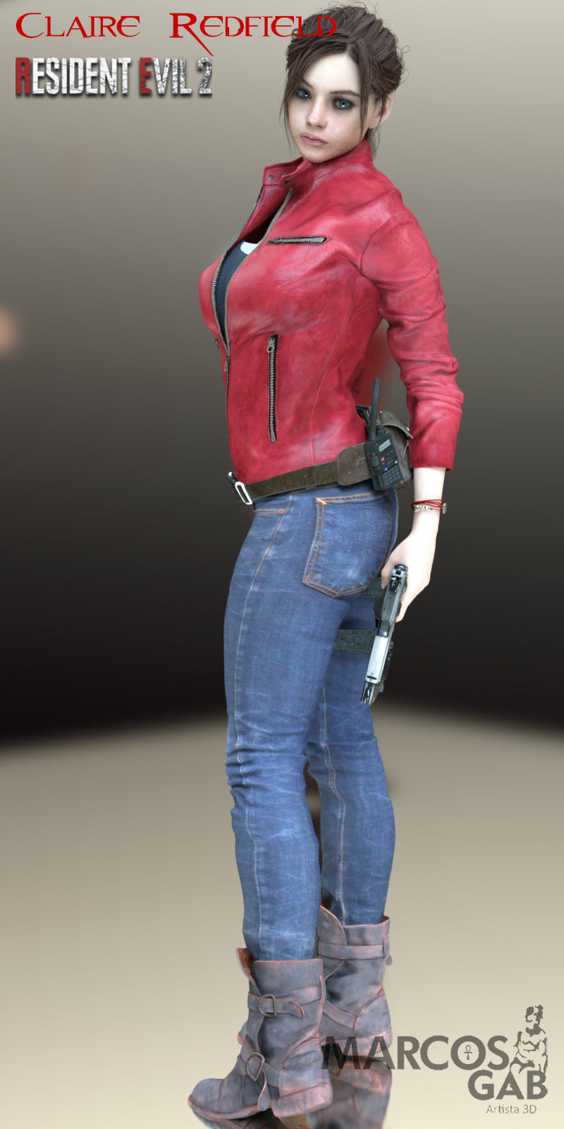 RE2R Claire Redfield for Genesis 8 Female 3D model animated rigged ...