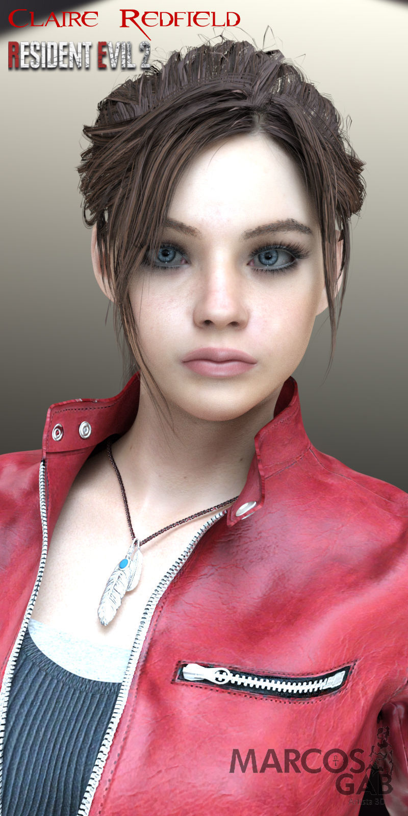 RE2R Claire Redfield for Genesis 8 Female 3D model animated rigged ...