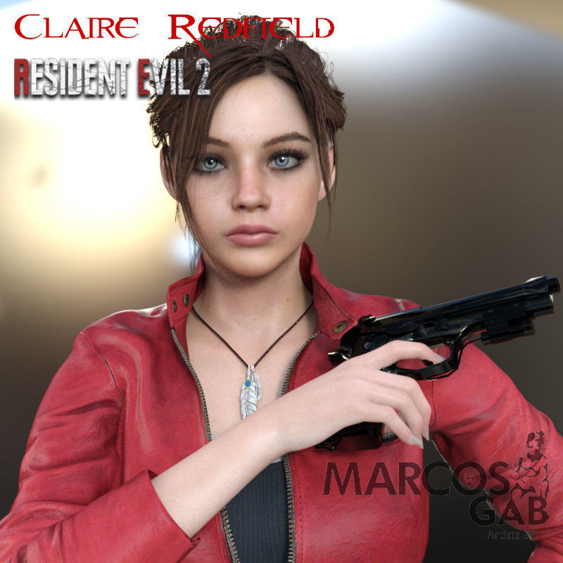 RE2R Claire Redfield for Genesis 8 Female 3D model animated rigged ...