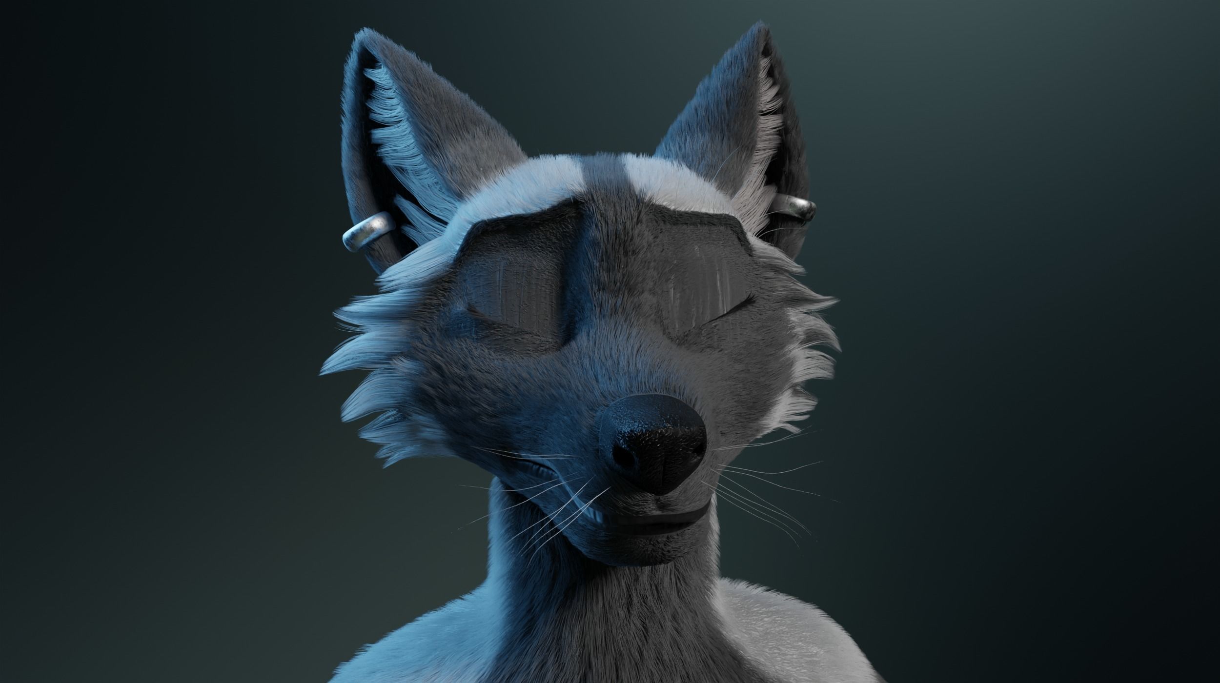 Chloe Anthro Fox 3D model rigged | CGTrader