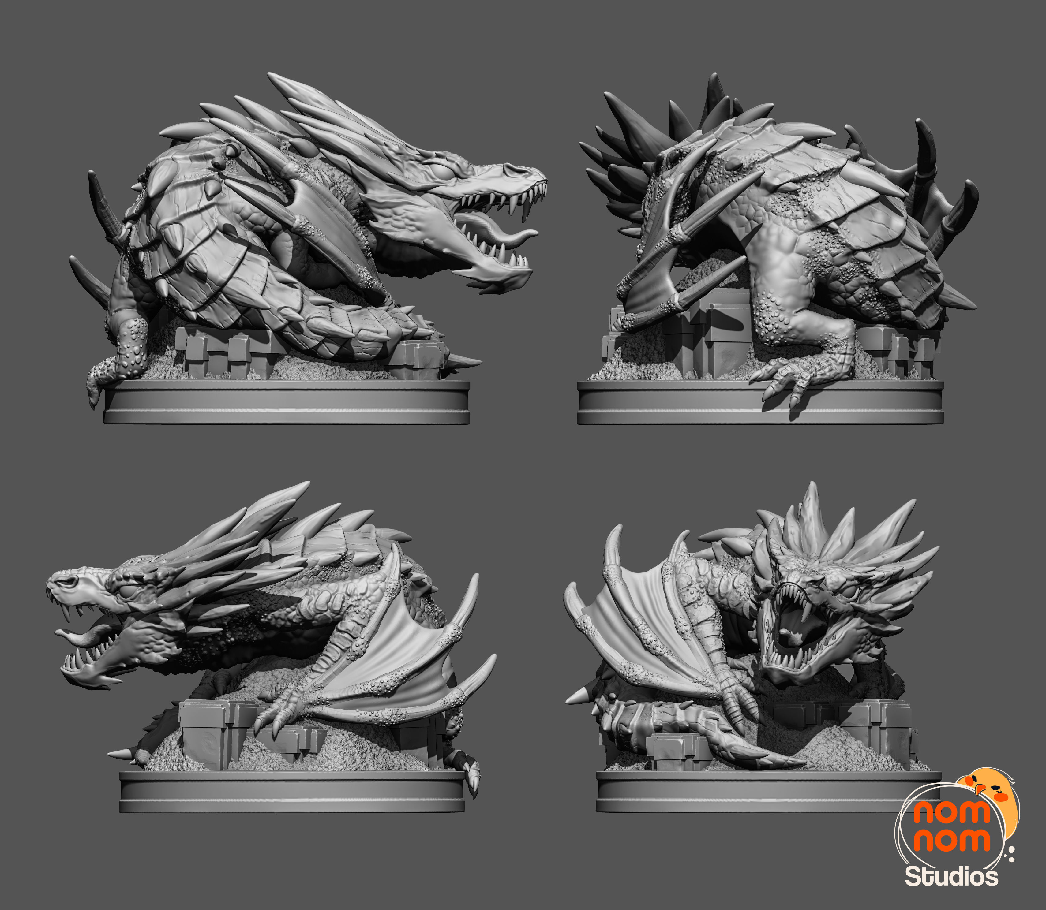 Tiny Smaug - The Hobbit 3D model 3D printable | CGTrader