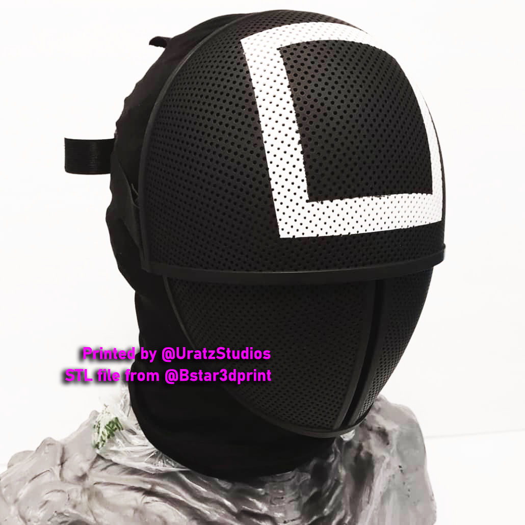 Squid Game Mask - Soldier Mask Foldable-Moveable - With Tutorial 3D ...