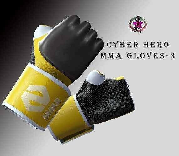 3D model MMA-Gloves-3 wrist sleeve VR / AR / low-poly | CGTrader