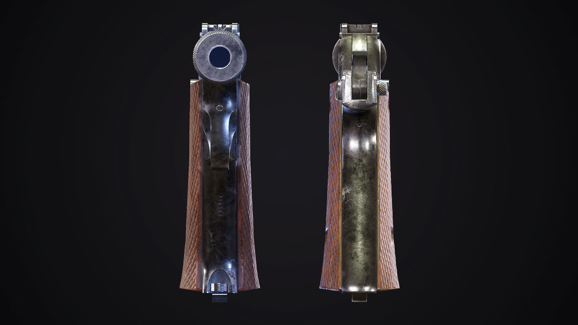 3D model High Standard HDM - WW2 USA Pistol - Game ready PBR 3D model ...