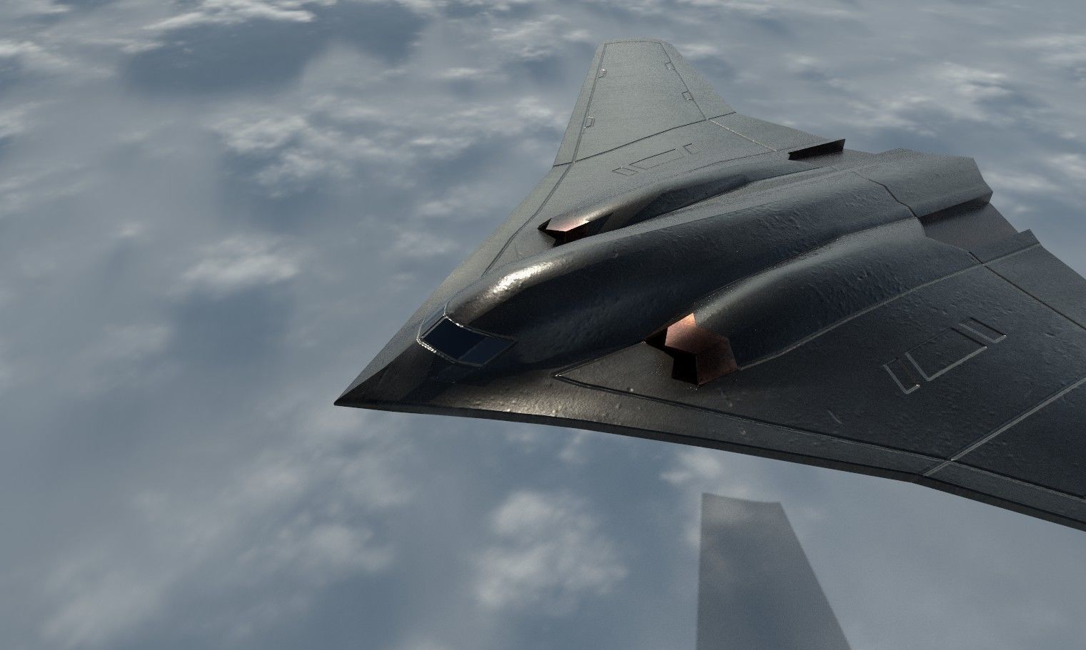 3D model stealth bomber VR / AR / low-poly | CGTrader