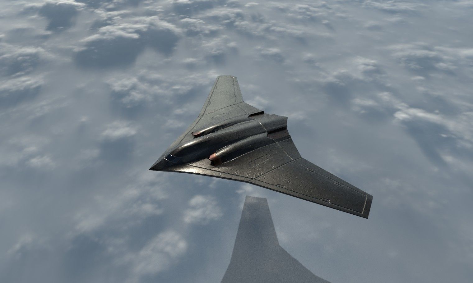 3D model stealth bomber VR / AR / low-poly | CGTrader