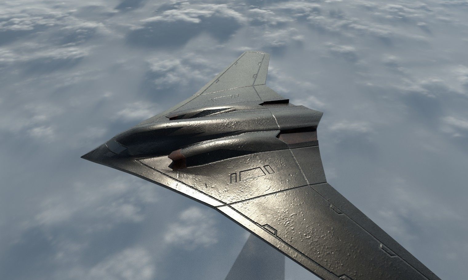 3D model stealth bomber VR / AR / low-poly | CGTrader