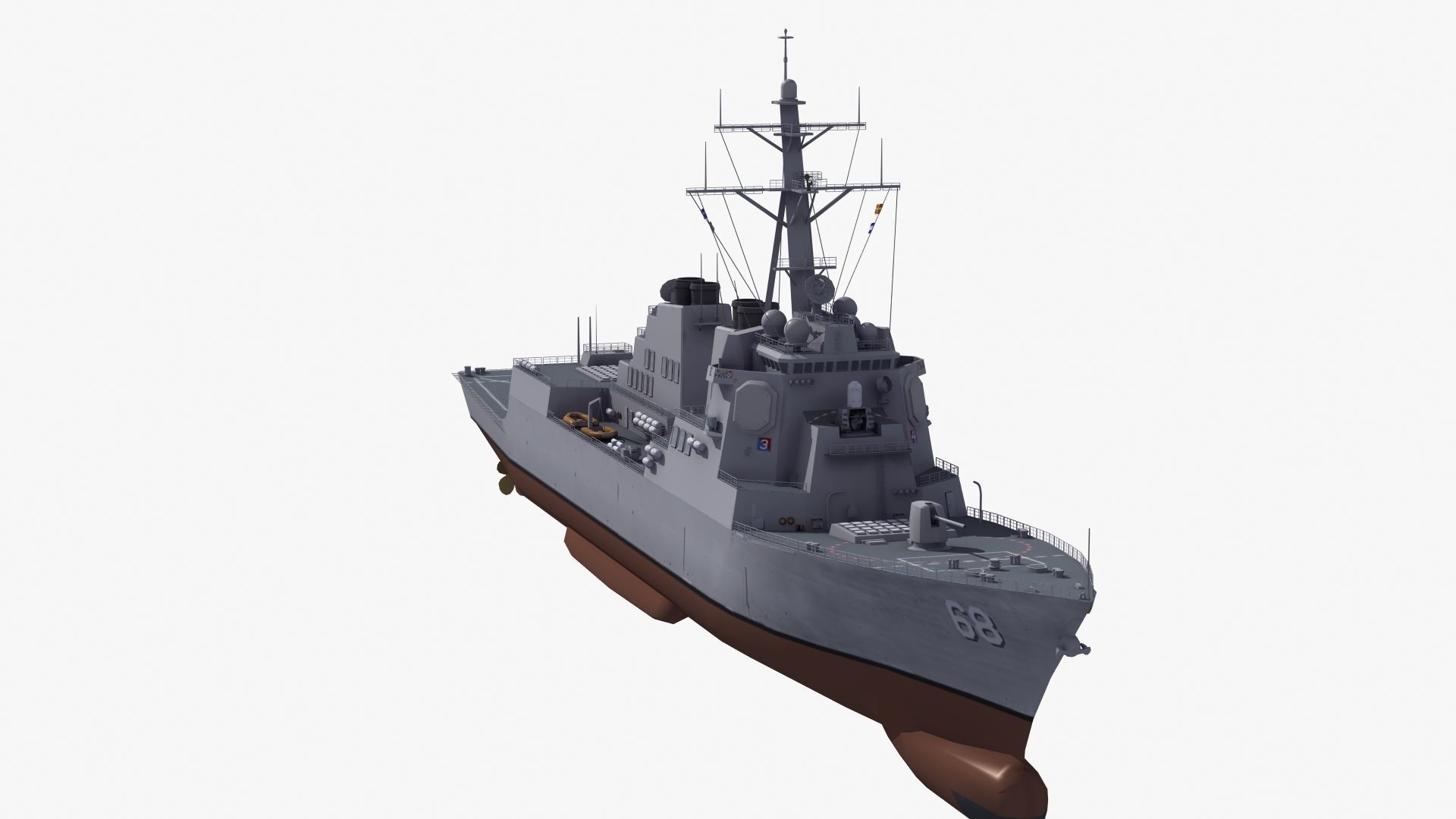 Arleigh Burke Destroyer 3D model | CGTrader