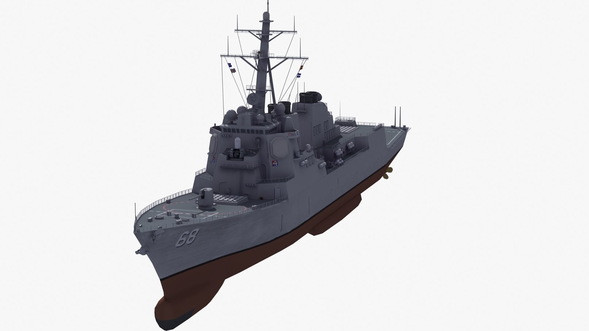 Arleigh Burke Destroyer 3D model | CGTrader