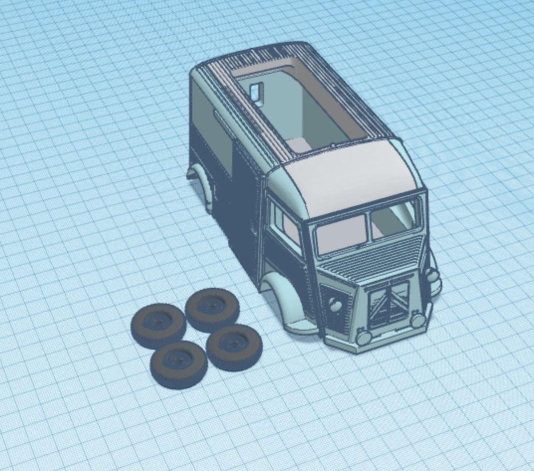 Citroen Printable Box Van 3D model 3D printable | CGTrader