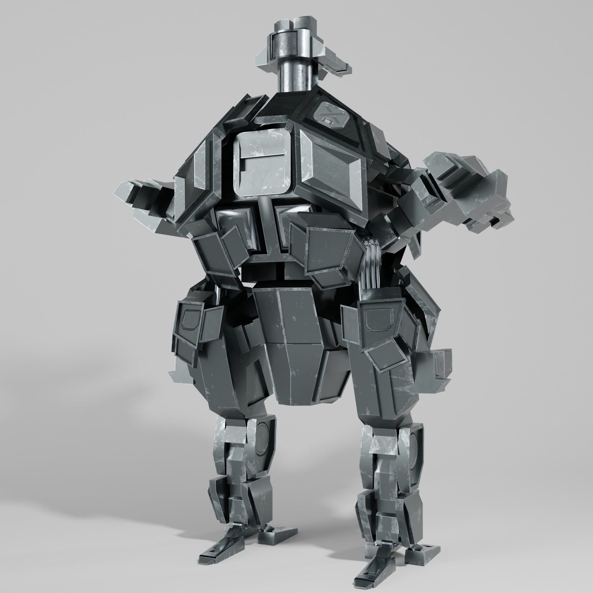 3D model LowPoly Mech VR / AR / low-poly | CGTrader