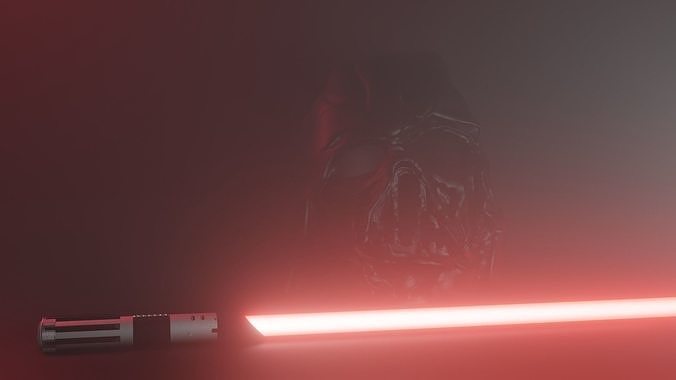 3D model Darth Vader Light Siber VR / AR / low-poly | CGTrader
