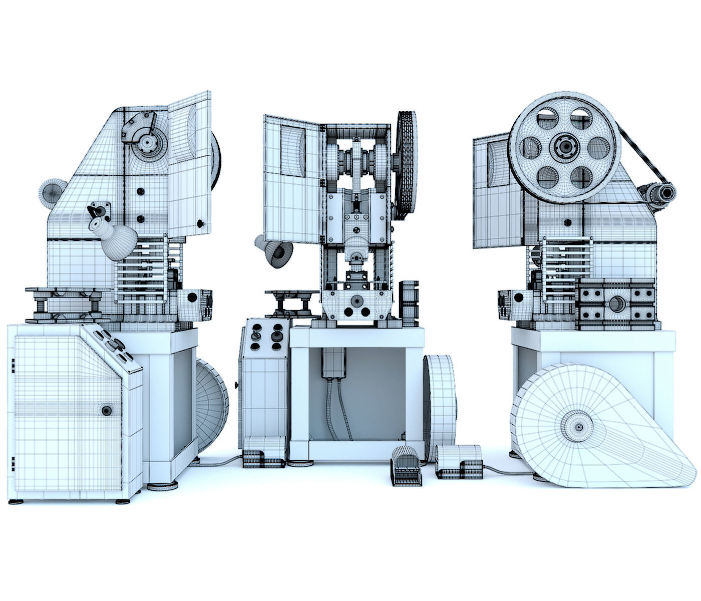 Mechanical press - Collection for industrial interior one 3D model ...