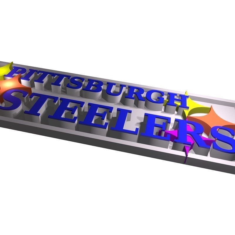 Pittsburgh Steelers banner 2 3D model | CGTrader