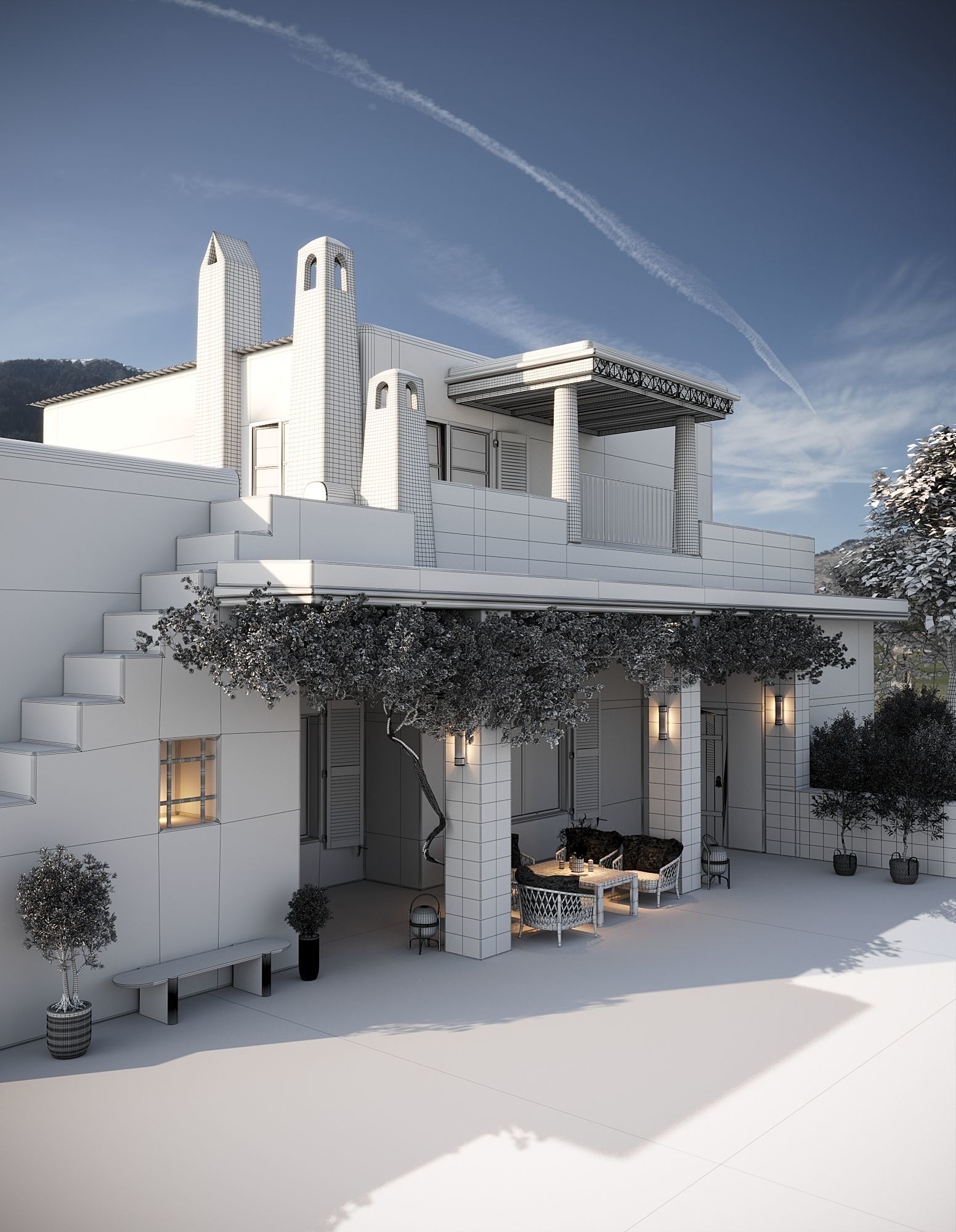 Greece House 3D model | CGTrader