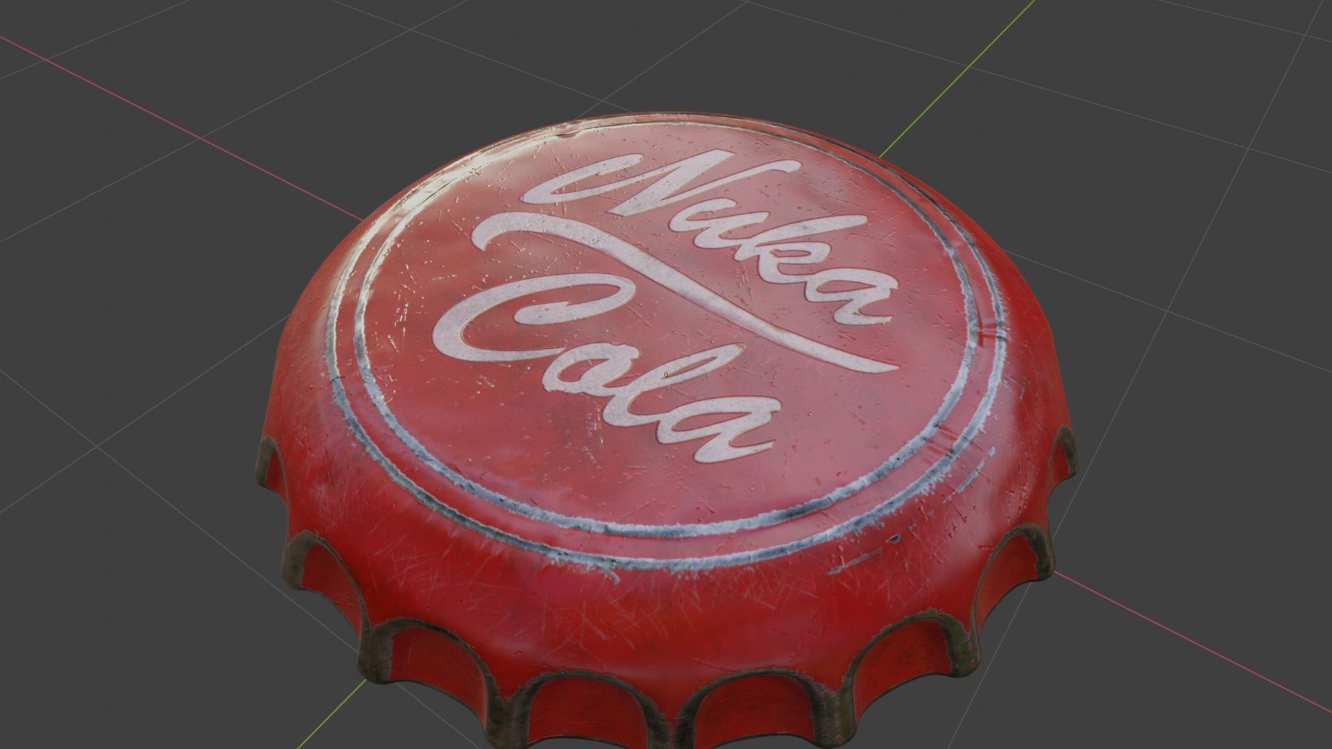 Nuka Cola Cap 3D model | CGTrader