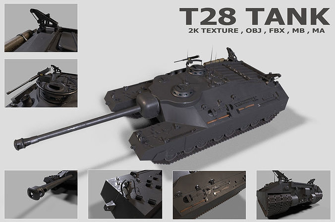 3D model t25 t95 tank low-poly VR / AR / low-poly | CGTrader