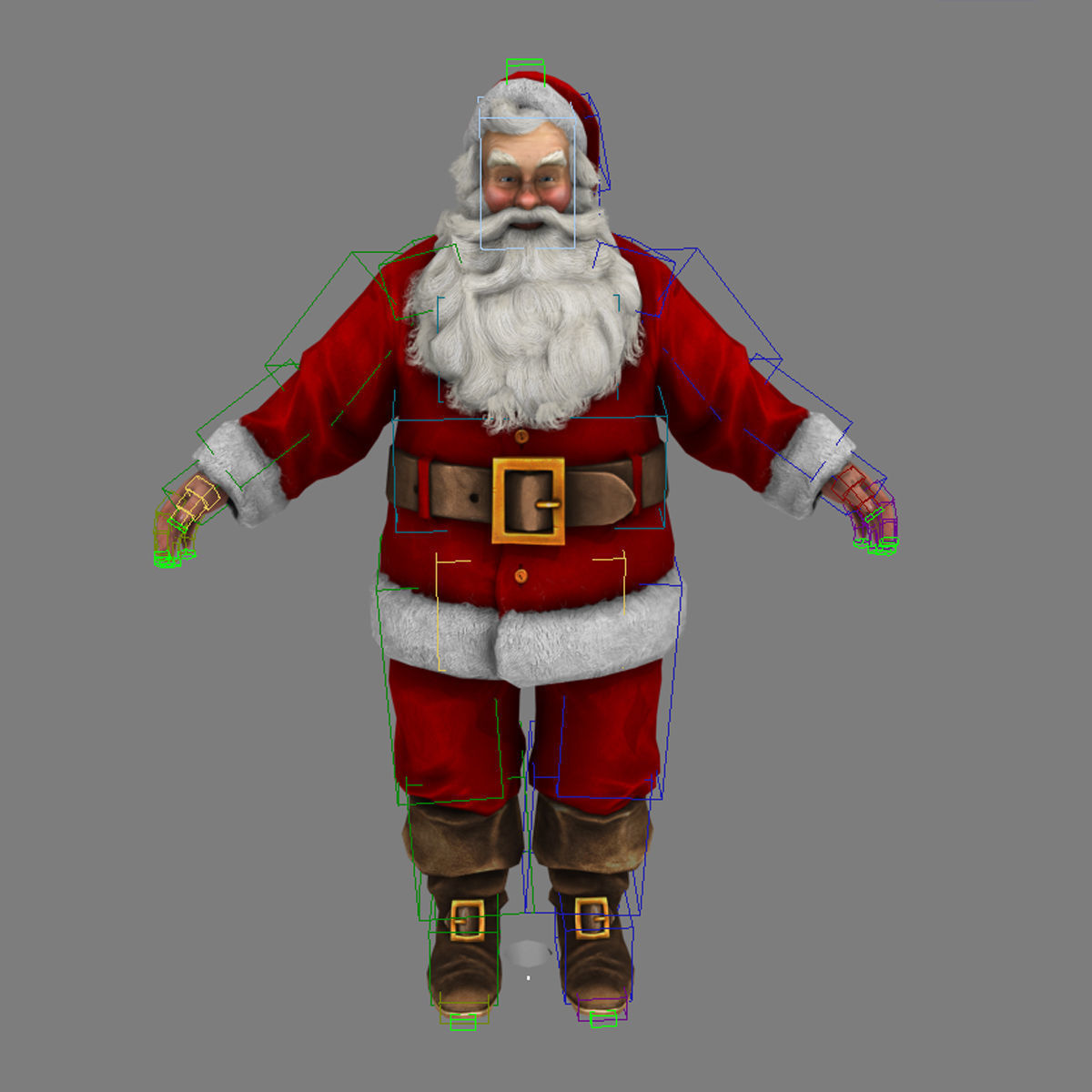 3D model Santa Claus Rigged VR / AR / low-poly | CGTrader