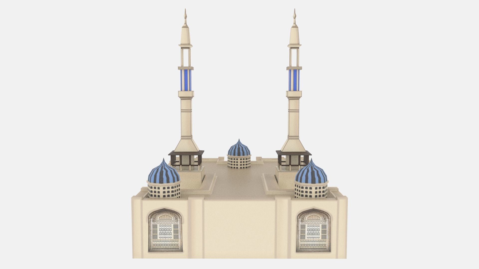 3D model Mosque Low poly 3D VR / AR / low-poly | CGTrader