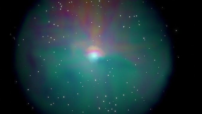 Star cluster nebula simulation 3D model animated | CGTrader