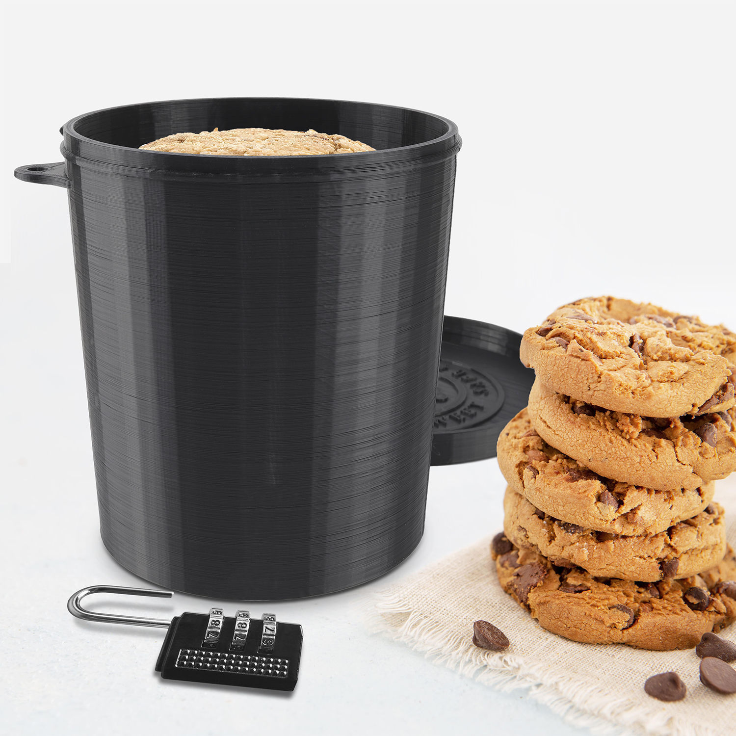 Sweet Safe Pint and Quart Ice Cream Combination Lock Container 3D model ...