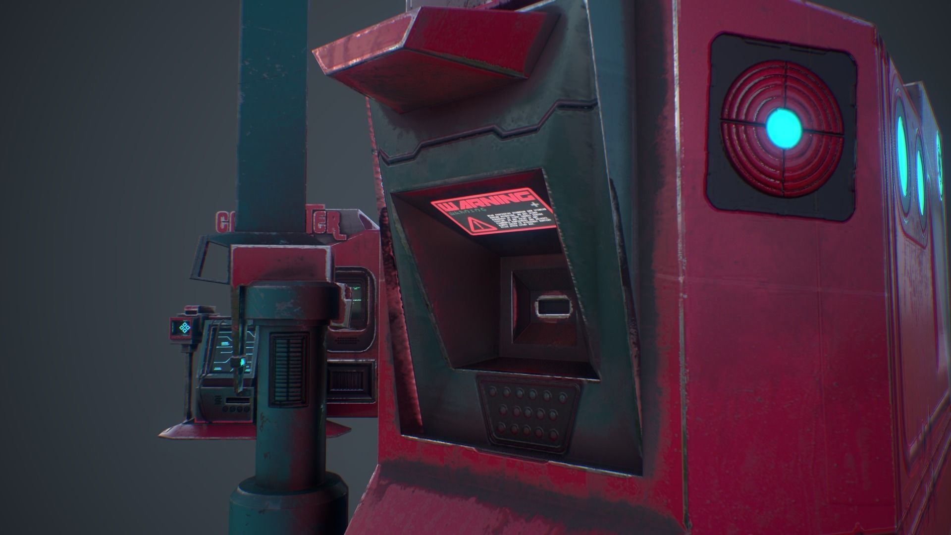 3D model Sci-fi Call Center VR / AR / low-poly | CGTrader