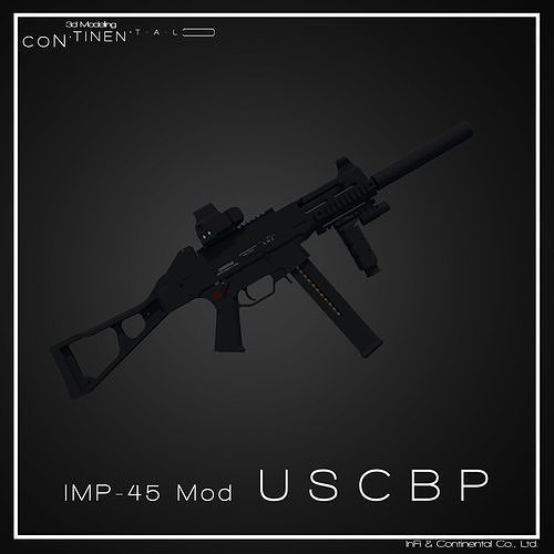 IMP-45 Mod USCBP 3D model | CGTrader