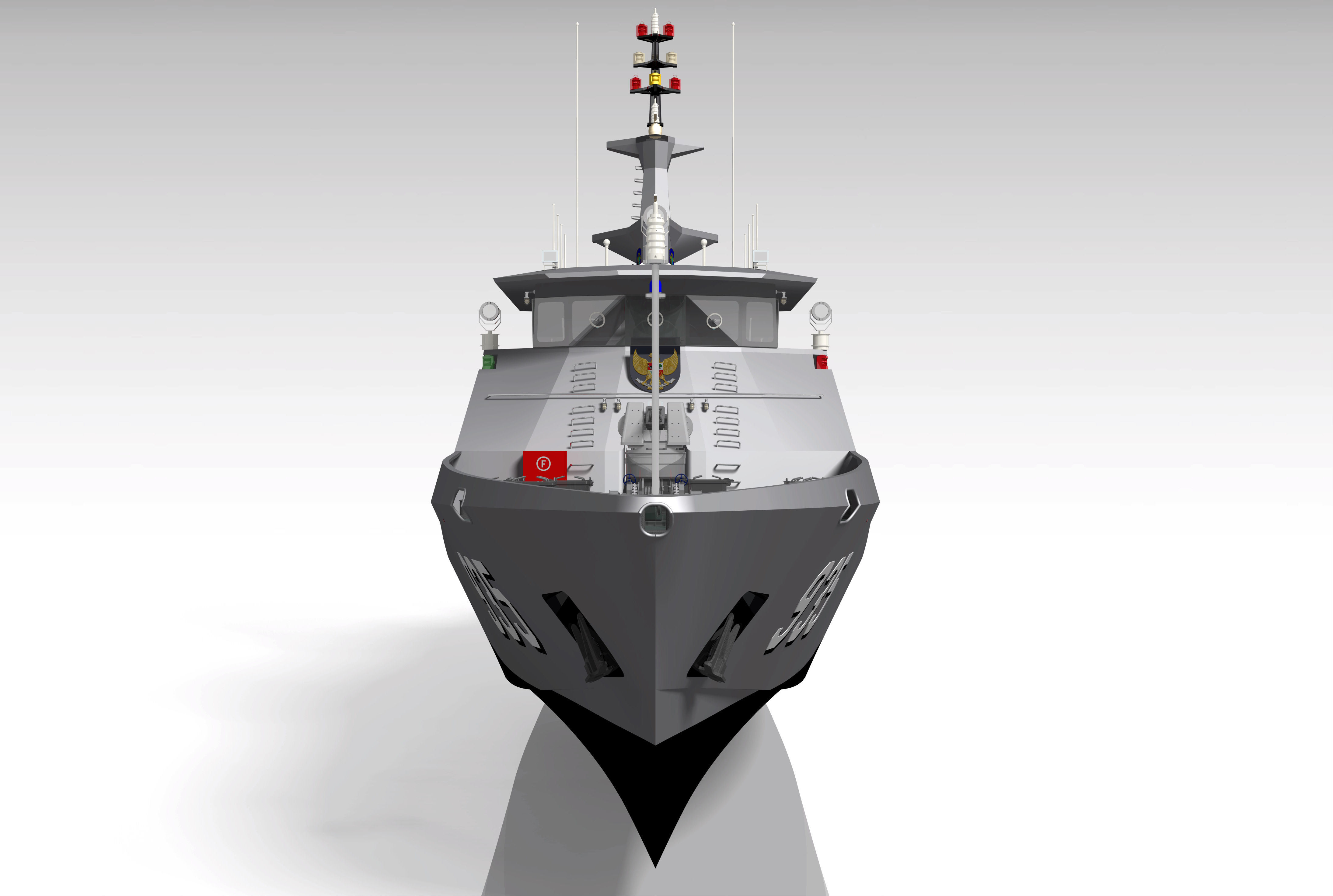 3D model Fast Patrol Boat Ship Vessel 45M VR / AR / low-poly | CGTrader