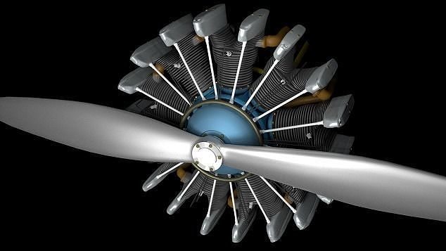 Wright Whirlwind Radial Engine 3D model | CGTrader