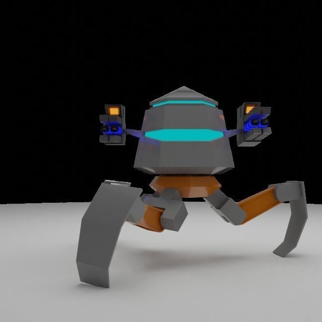 3D model Tripod Mech low poly VR / AR / low-poly | CGTrader