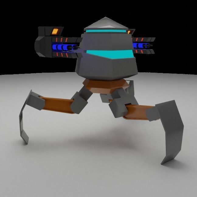 3D model Tripod Mech low poly VR / AR / low-poly | CGTrader