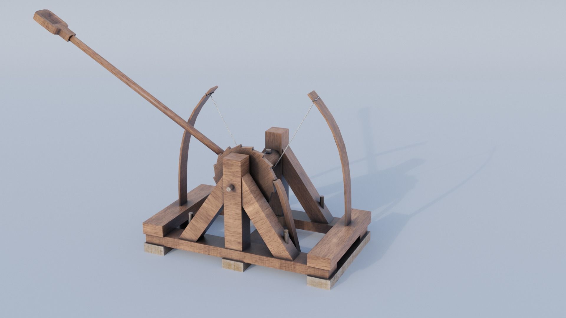 3D model Da Vincis Catapult VR / AR / low-poly | CGTrader
