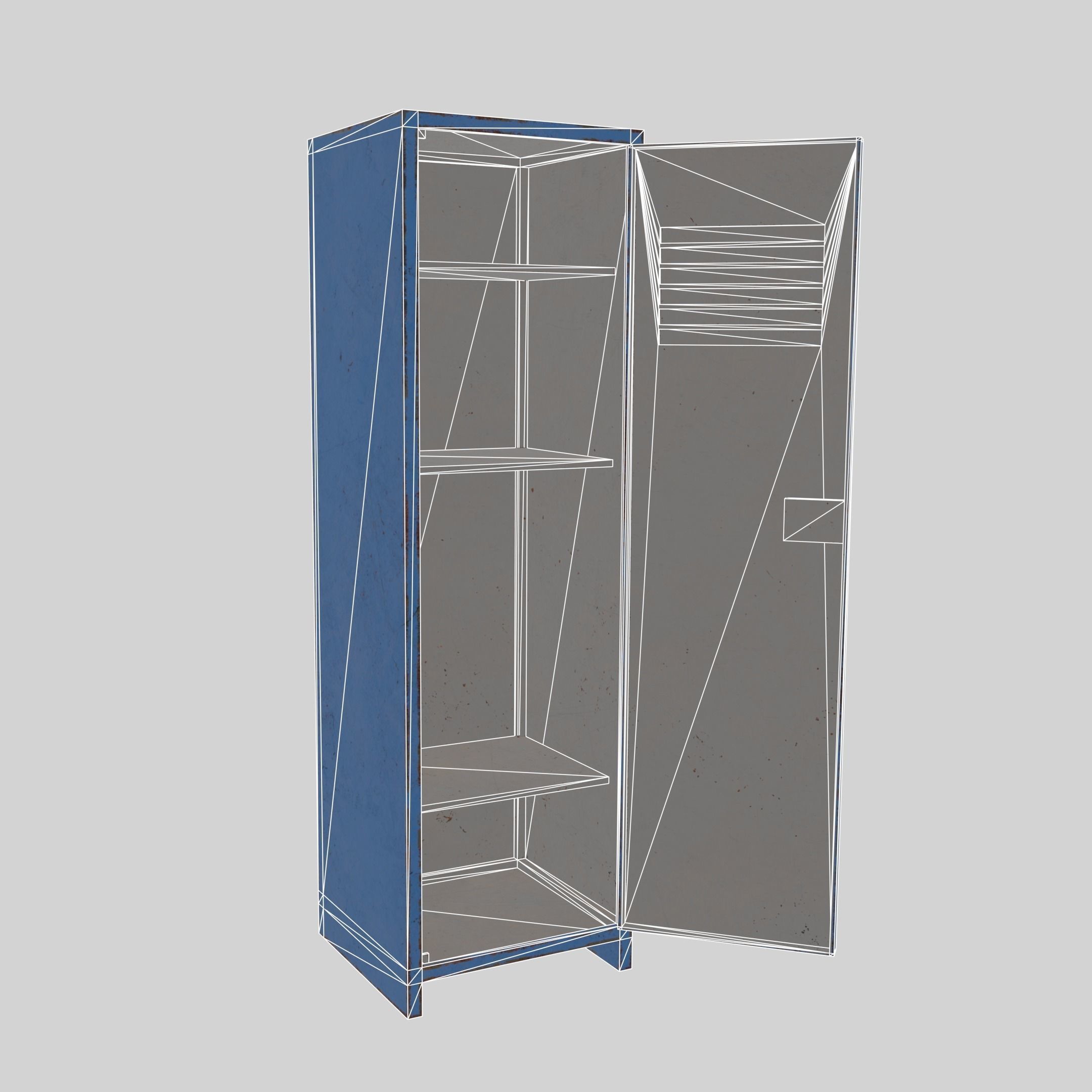 Rusty Dusty Locker 3D model | CGTrader