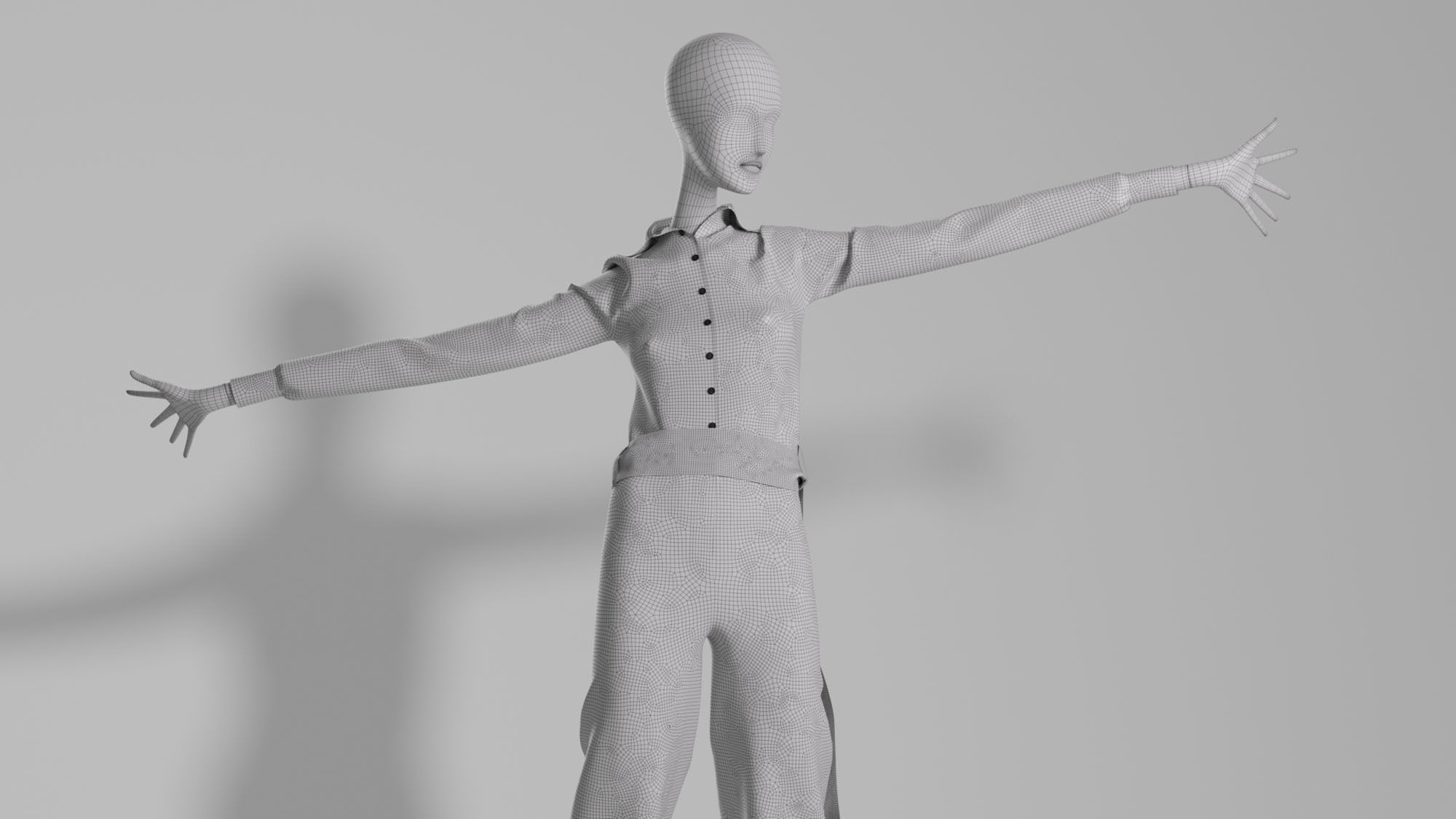 Colleen Corby 1960 Combinaison Pose 03 3D model | CGTrader