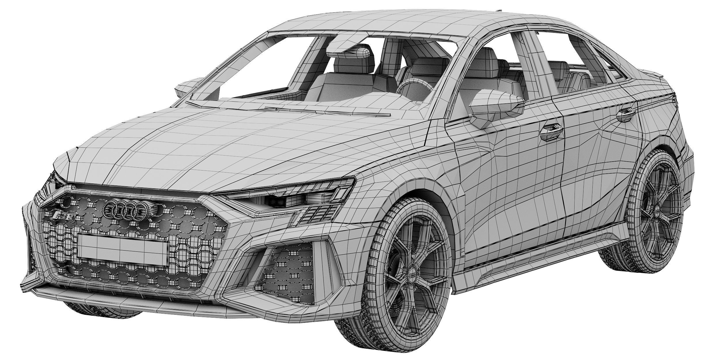 Audi RS3 Limousine 2021 3D model | CGTrader