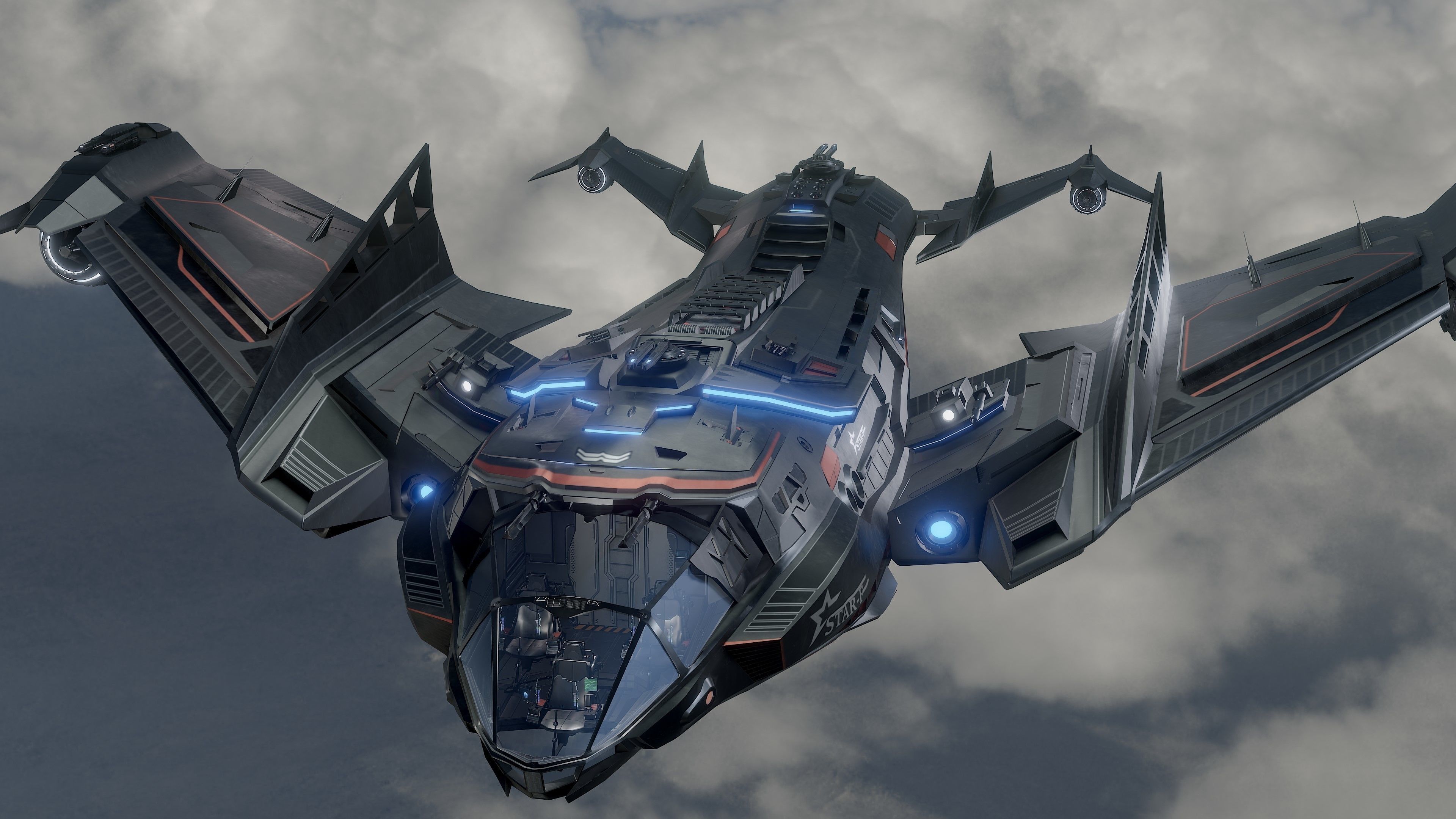 3D model Star Fighter - Rigged-High Resolution Textured - include ...