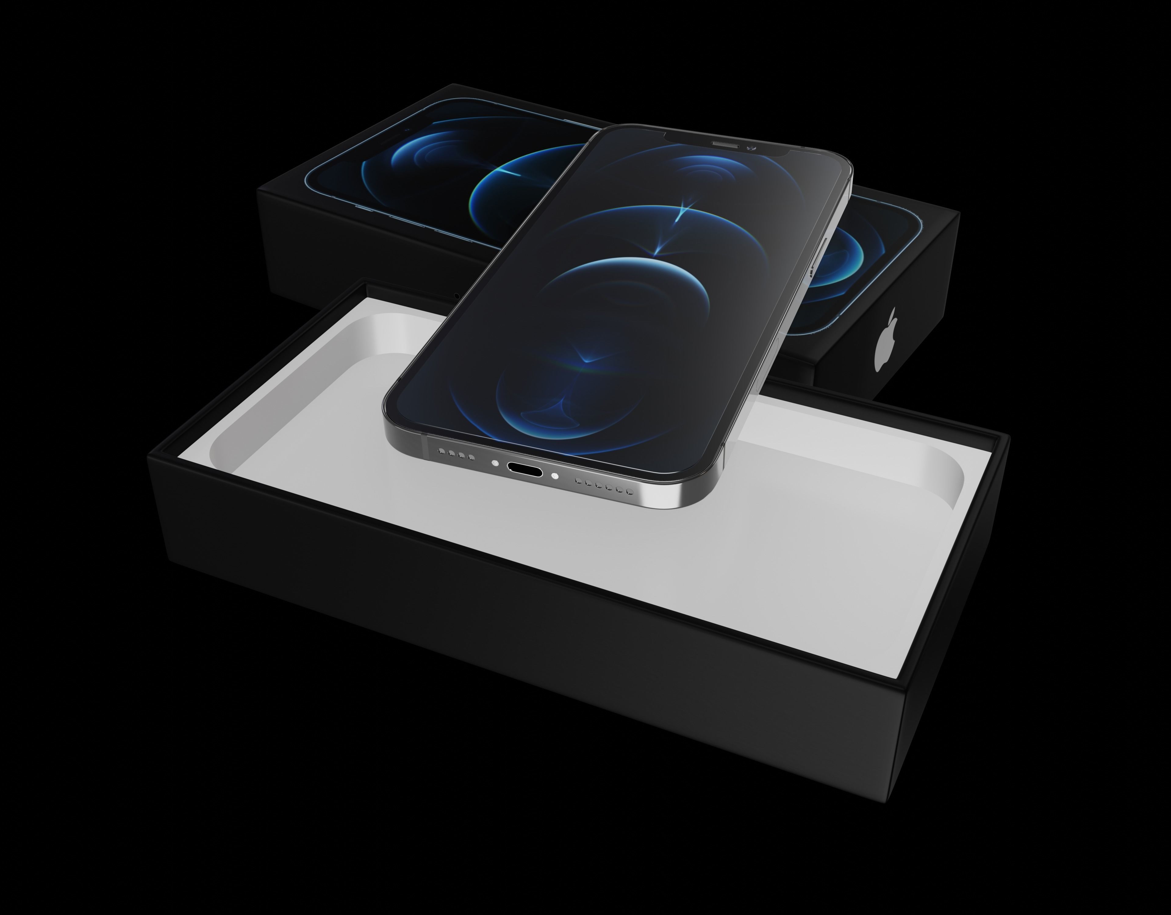 Apple Iphone 12 Pro Max Box free VR / AR / low-poly 3D model | CGTrader