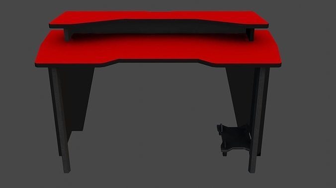 3D model Computer desks Pack Low Poly Game Ready Model VR / AR / low ...