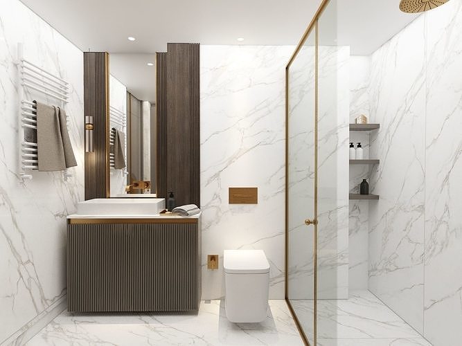 BATHROOM 3D MODEL - INTERIOR DESIGN 3D model | CGTrader