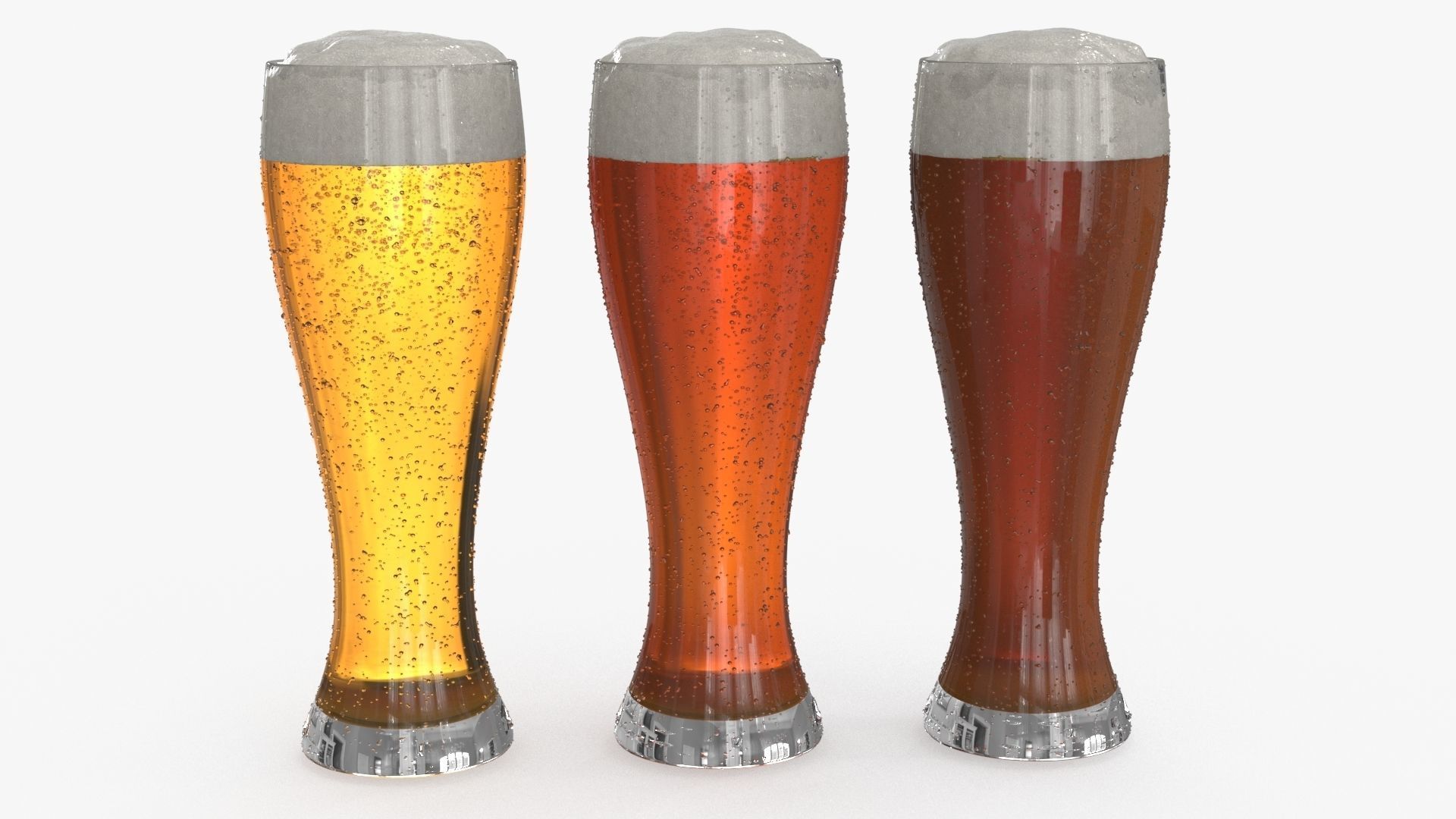3D Beer Glass 3D model | CGTrader